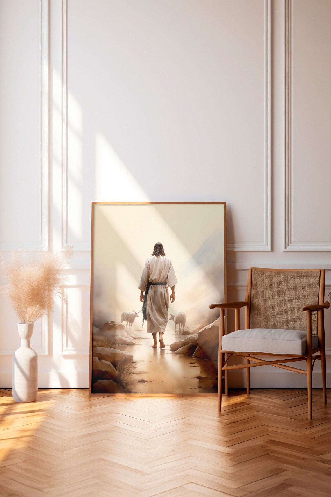 Good Shepherd Wall Art Jesus and Sheep Print Jesus the Good Shepherd ...