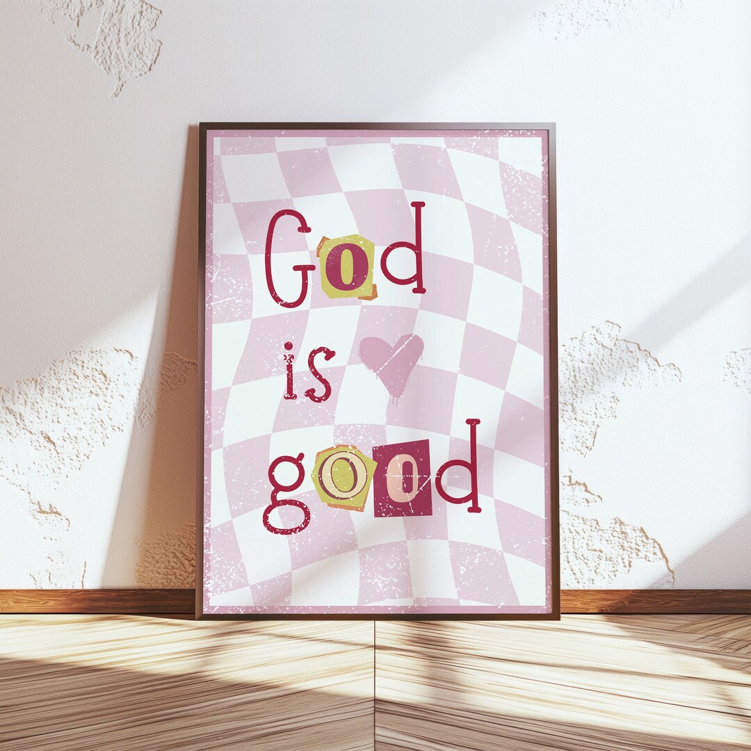 God is Good Art Print Minimalist Christian Wall Art Print Christian ...