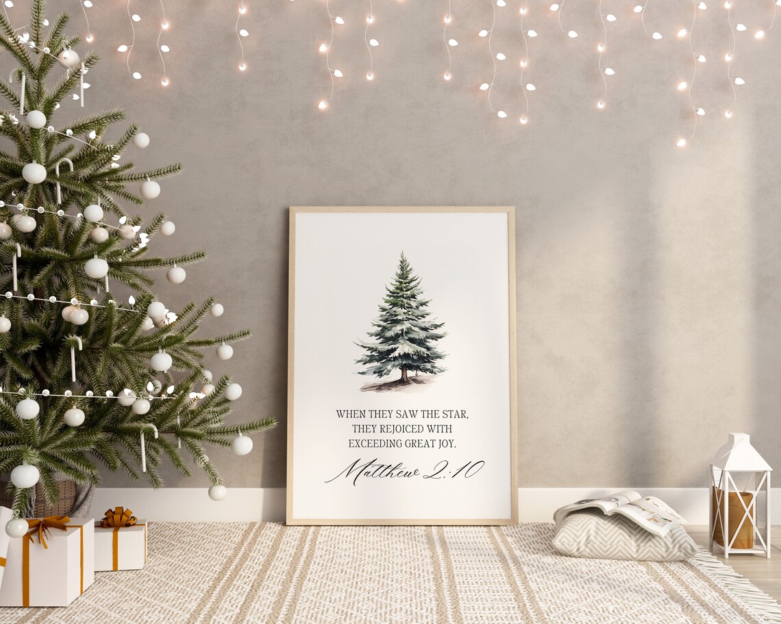Christian Christmas Printable Wall Art Christian Christmas Wall Art ...