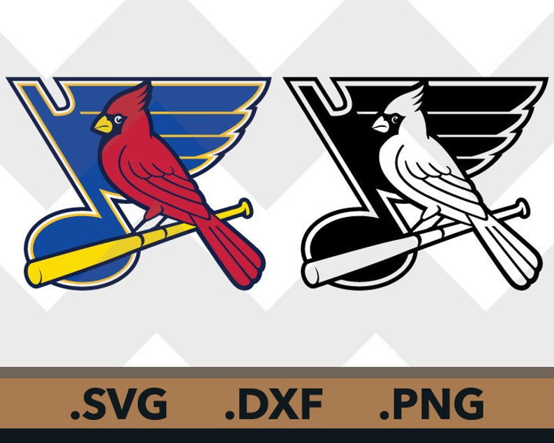 St Louis Cardinals Blues SVG Files St Louis Blues Cardinals | Etsy