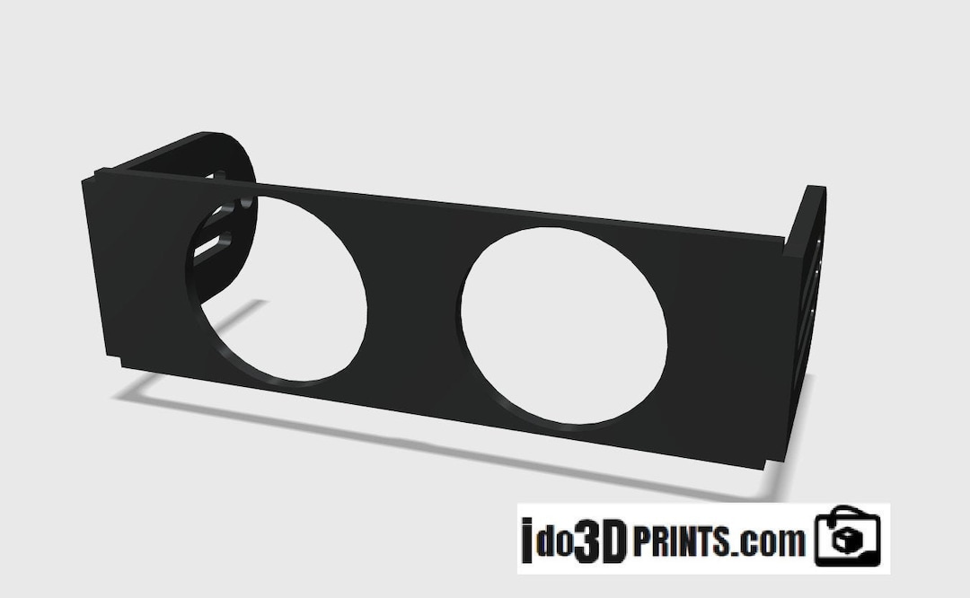 Universal DIN Gauge Pod - 52mm (2-1/16") Single/dual/triple Pod Radio ...