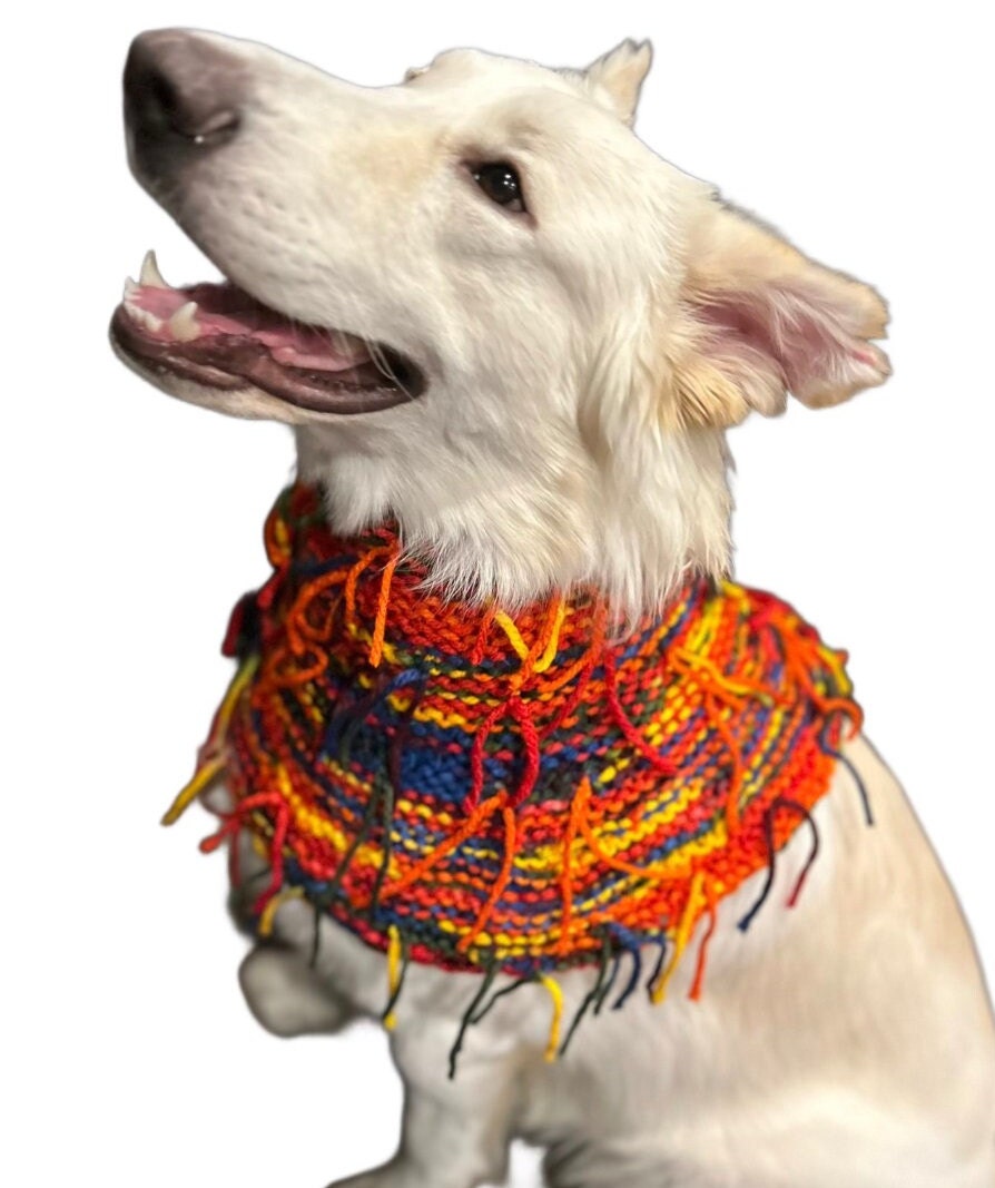 A Multi Color Pet Scarf, Pet Neck Cover-made to Order-choose Your Color ...