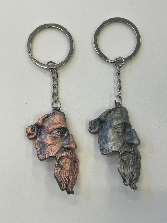 2-pack Marcus Aurelius Keychain Bundle Antique Silver and - Etsy