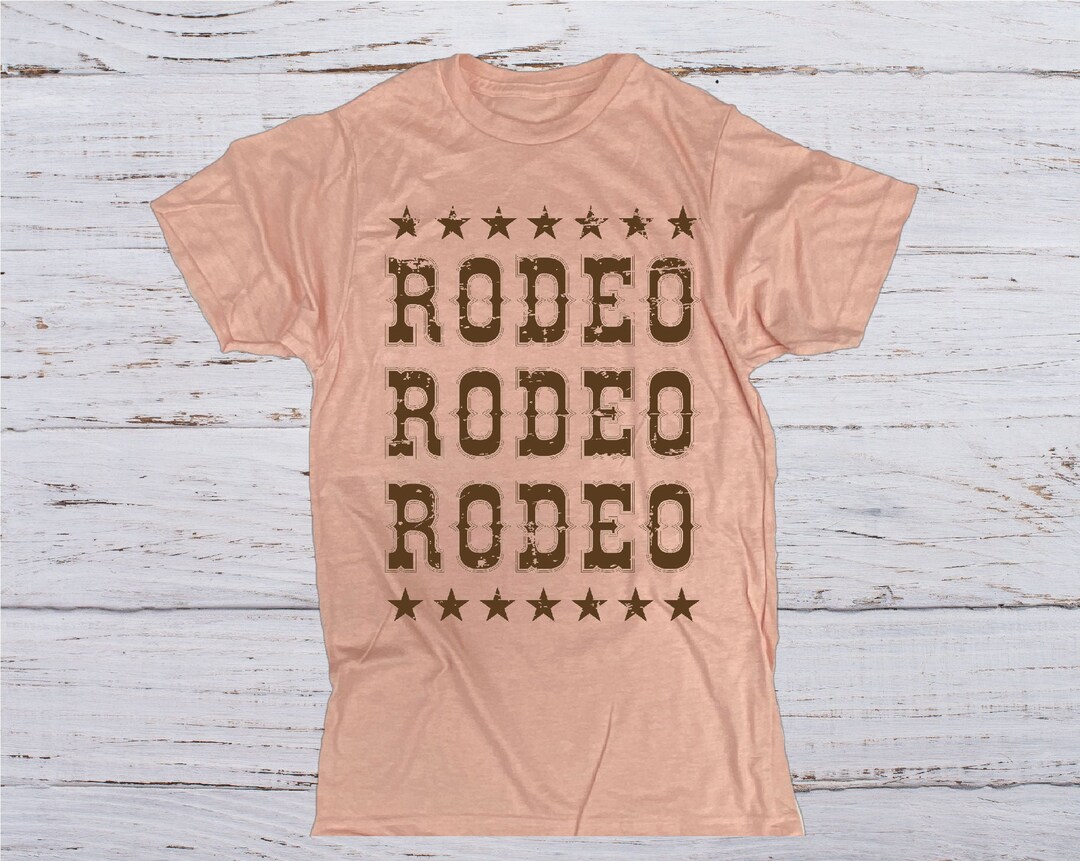 Rodeo Rodeo Rodeo. Vintage Rodeo Tee. Rodeo Retro Tee. Graphic Tee ...