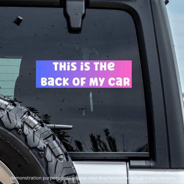 Funny Car Decal - Etsy