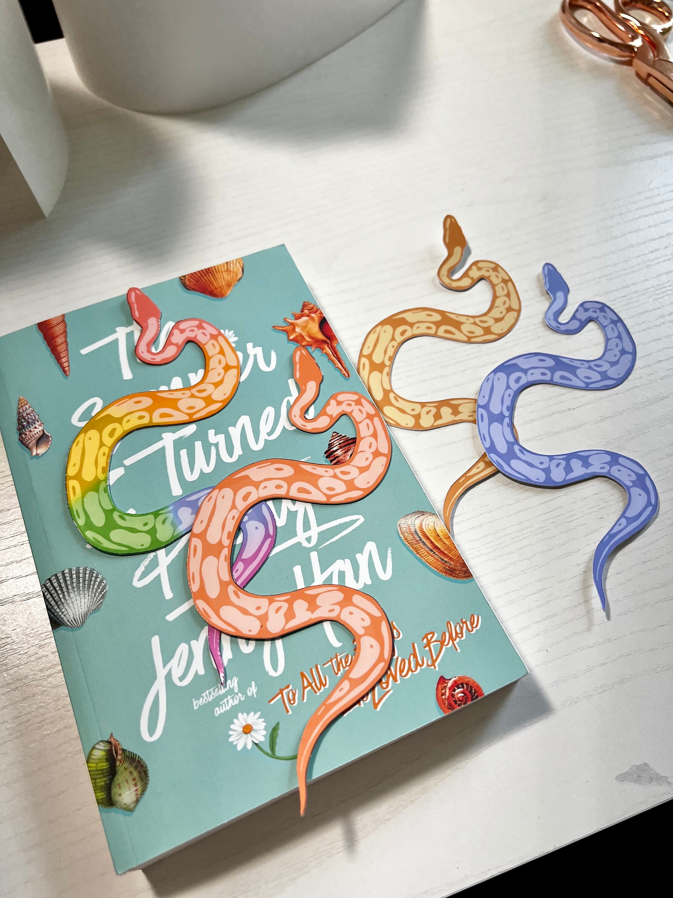 Pastel Snake Sticker 5 Python Laminated Hand - Etsy