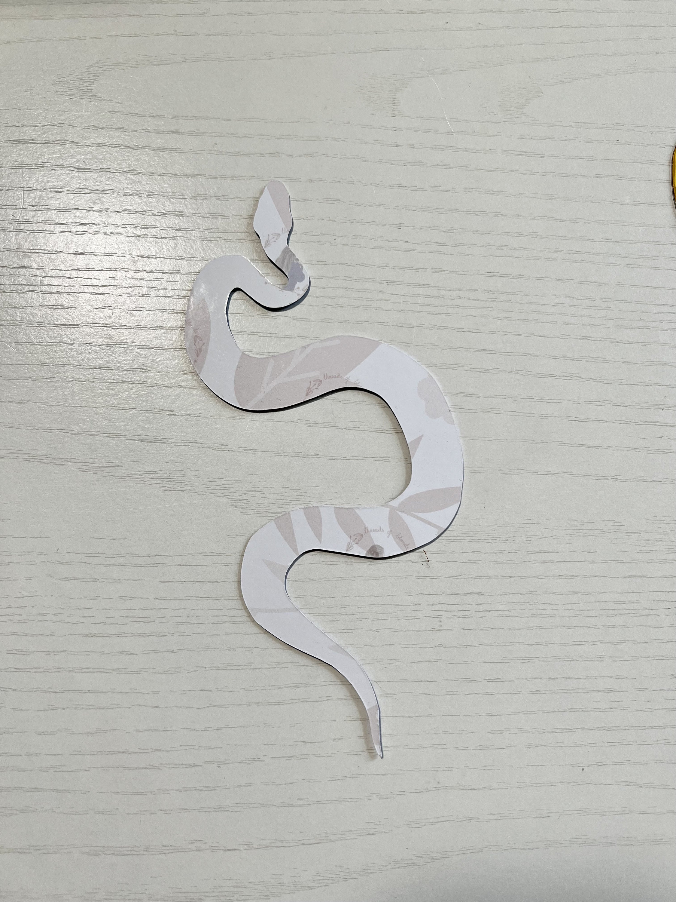 Pastel Snake Sticker 5 Python Laminated Hand - Etsy