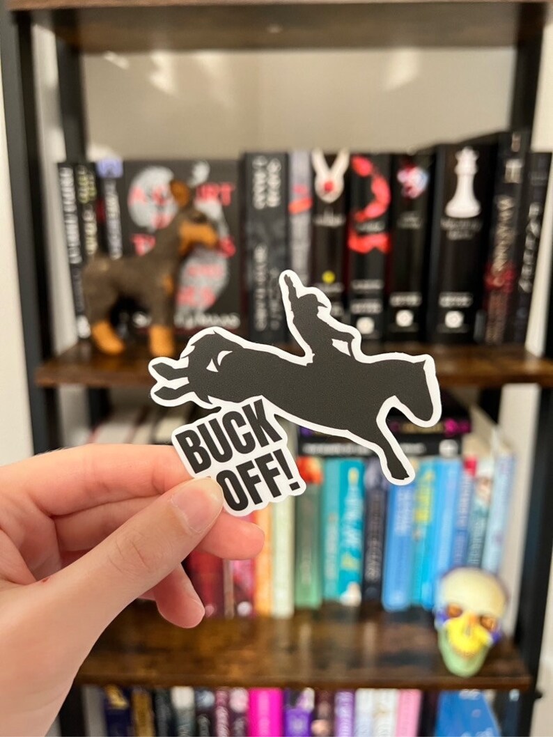 Buck off Horse Rodeo Sticker, Bucking Horse Western Car Decal, Funny ...
