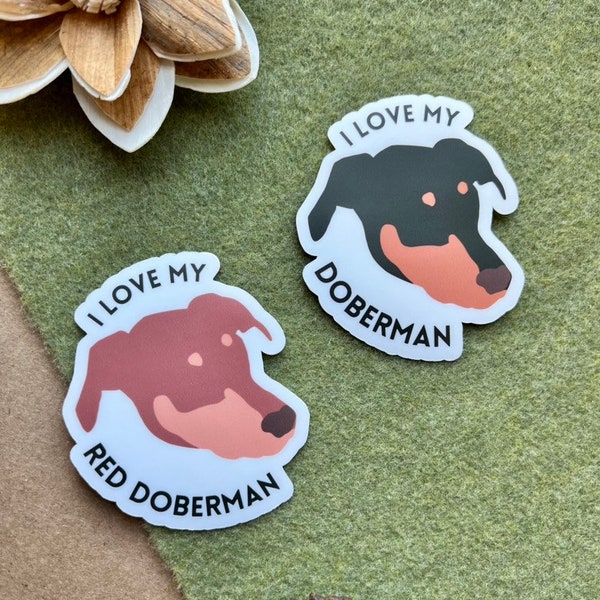 Doberman Ears Sticker - Etsy