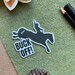 Buck off Horse Rodeo Sticker, Bucking Horse Western Car Decal, Funny ...