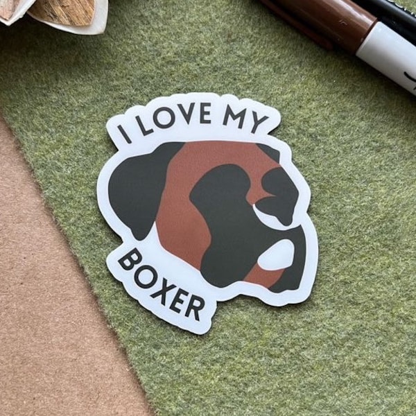 Boxer Sticker - Etsy