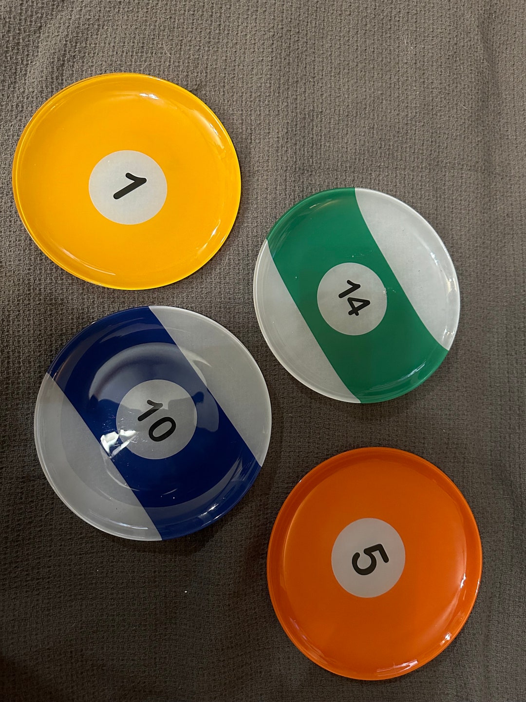 Luminarc Pool Parlor Billiards Snack Plates Dessert 8 - Etsy