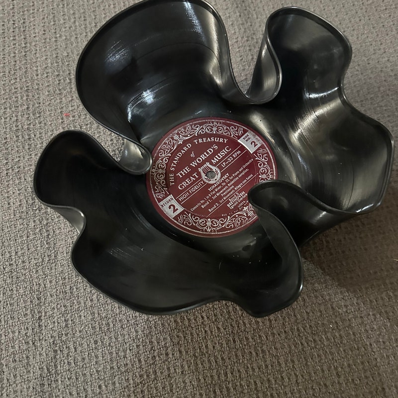 Vinyl Record Bowl - Etsy