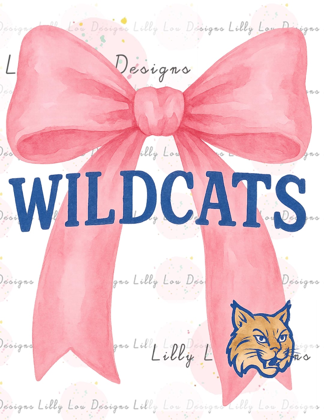 Wildcats Pink Coquette Digital File - Etsy