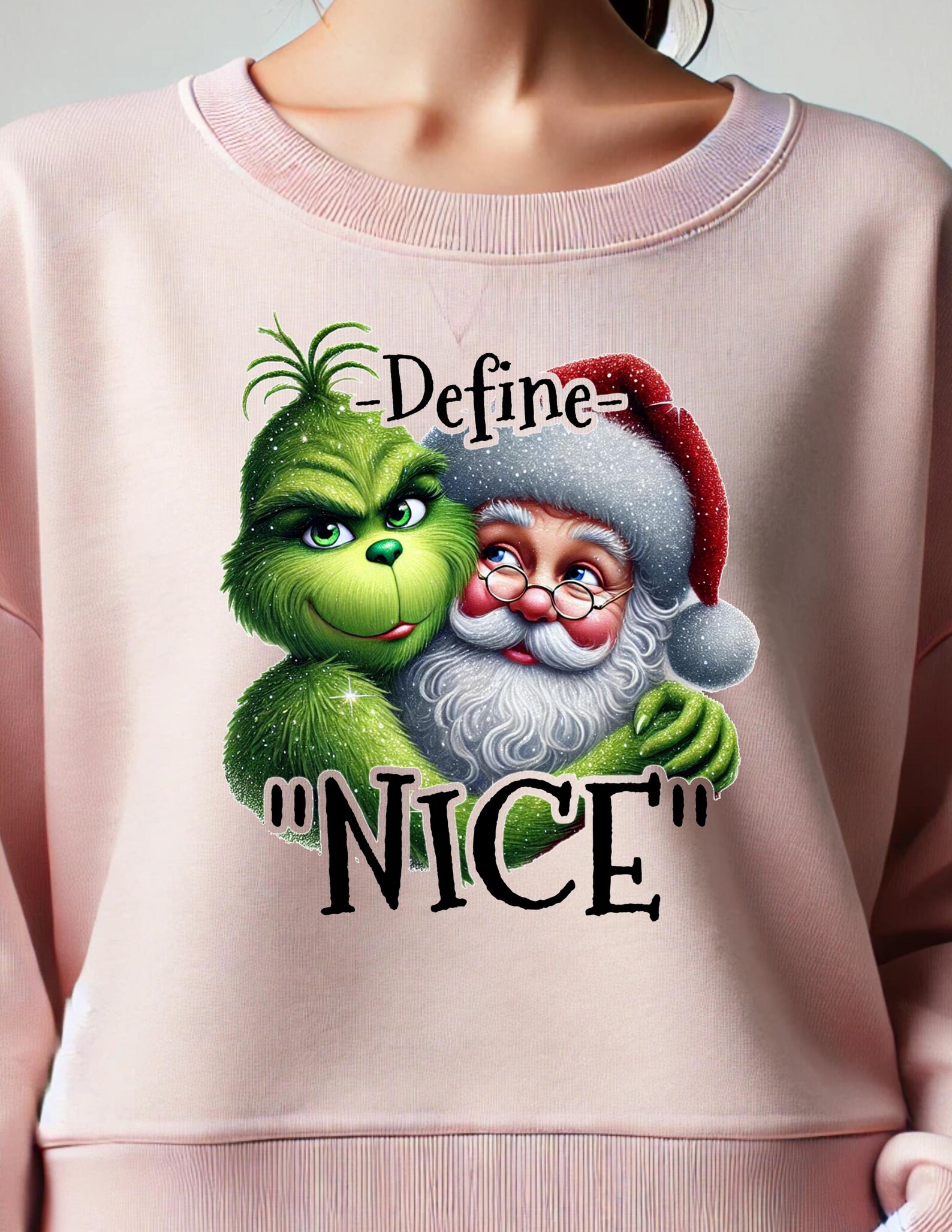 Grinch/santa Define Nice PNG Digital File - Etsy