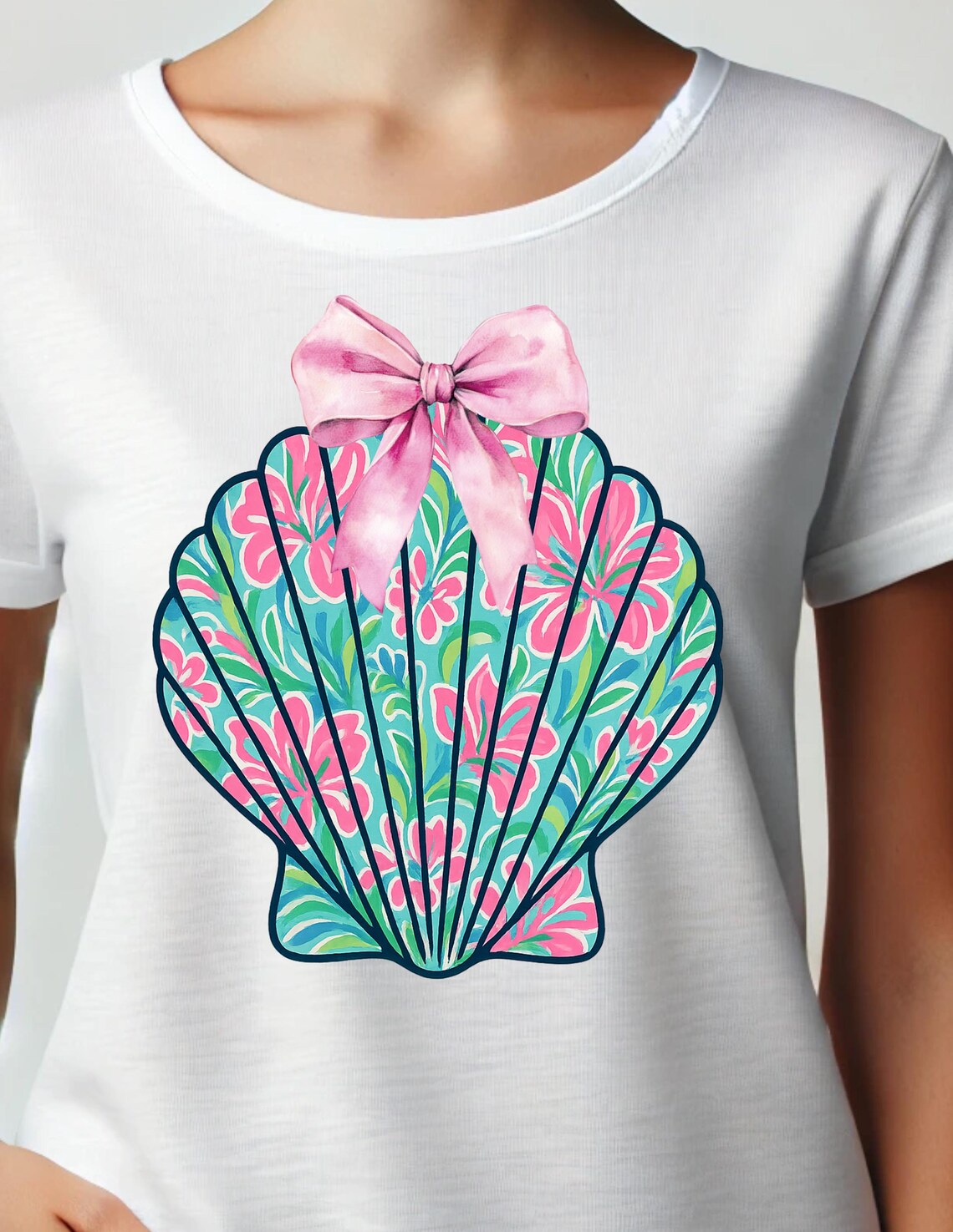 Floral Seashell Coquette PNG Digital File - Etsy