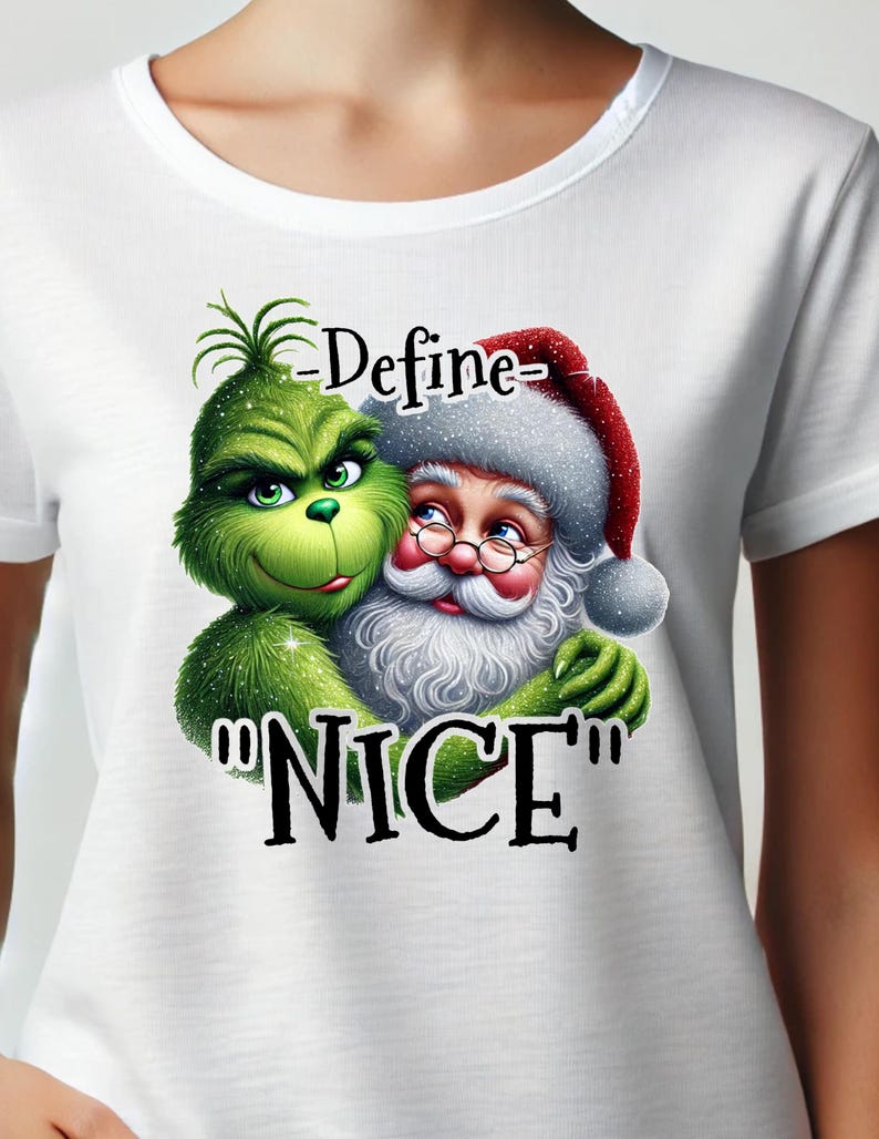 Grinch/santa Define Nice PNG Digital File - Etsy