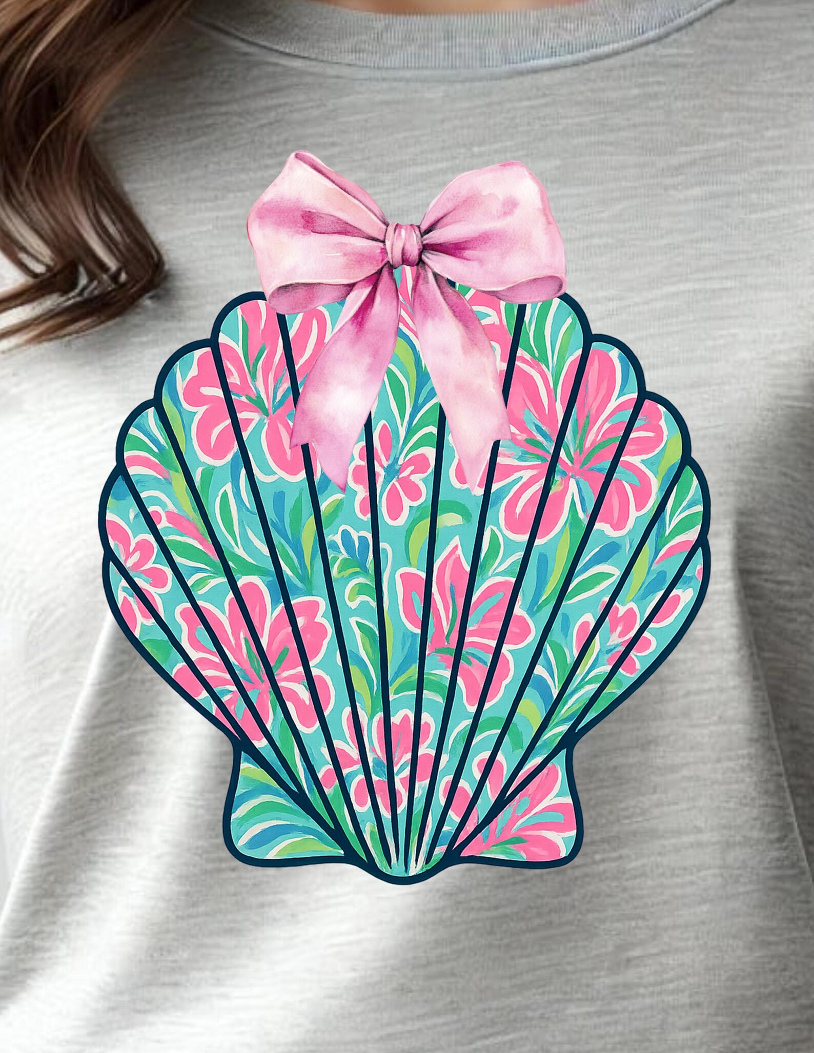 Floral Seashell Coquette PNG Digital File - Etsy