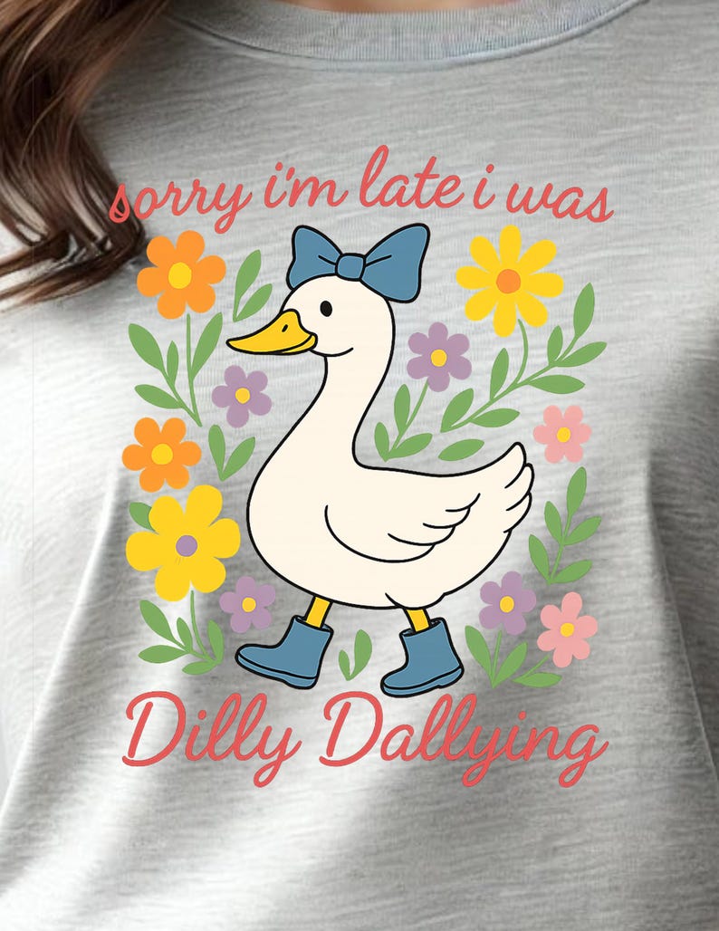 Dilly Dallying Goose PNG Digital File - Etsy