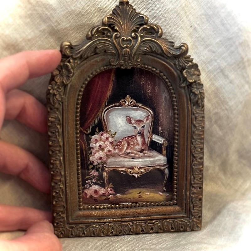 Tiny Framed Victorian Decor - Etsy