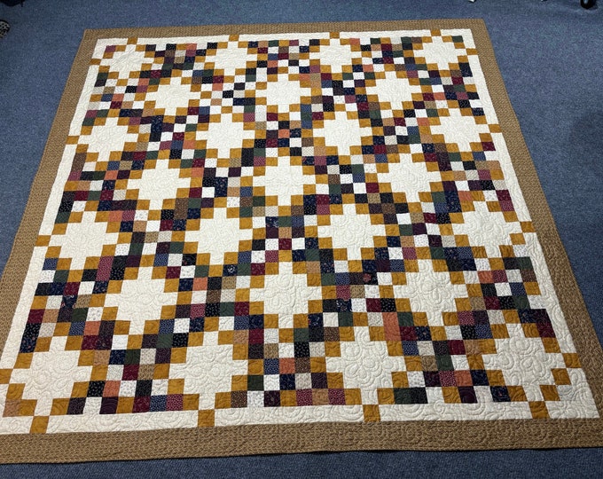 Quilted Half-square Kansas Troubles Star Design Table Topper ...