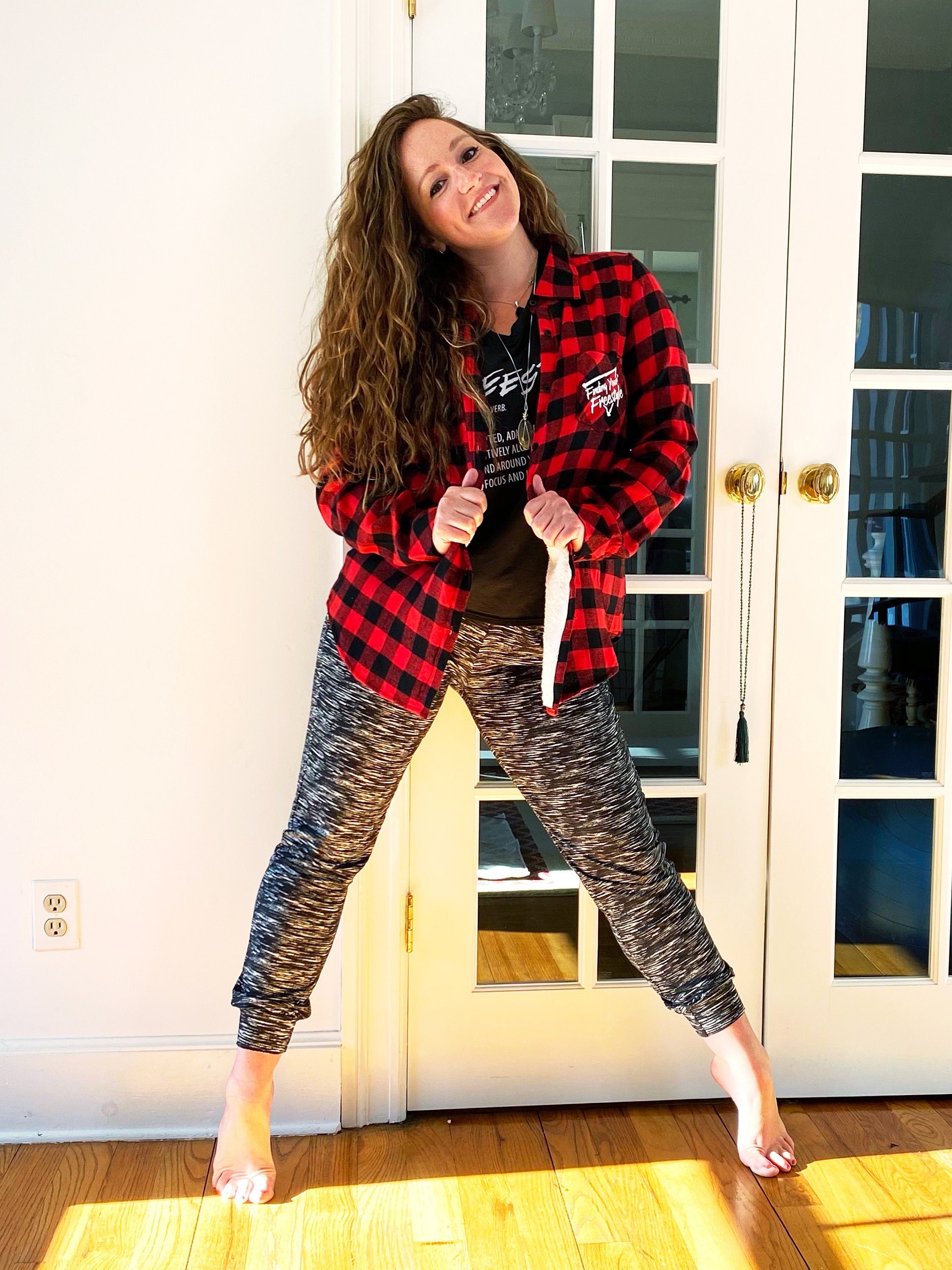 Static / Space Dye Jogger Pants Brushed Full Length Pants Cuffed W ...