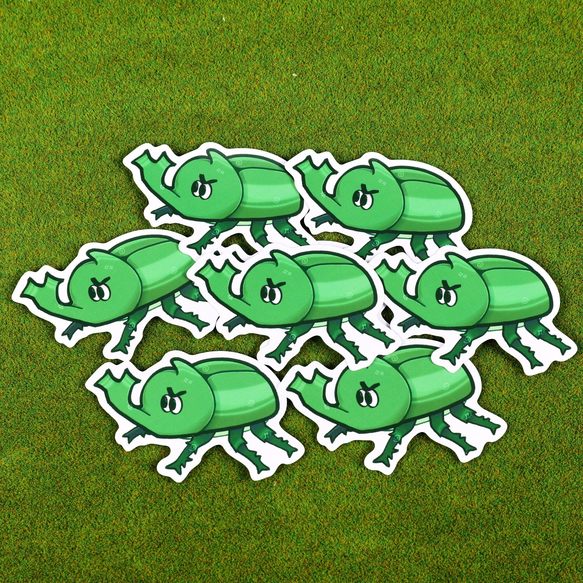 Green Beetle Cute Bug 2.5 Sticker Glossy - Etsy