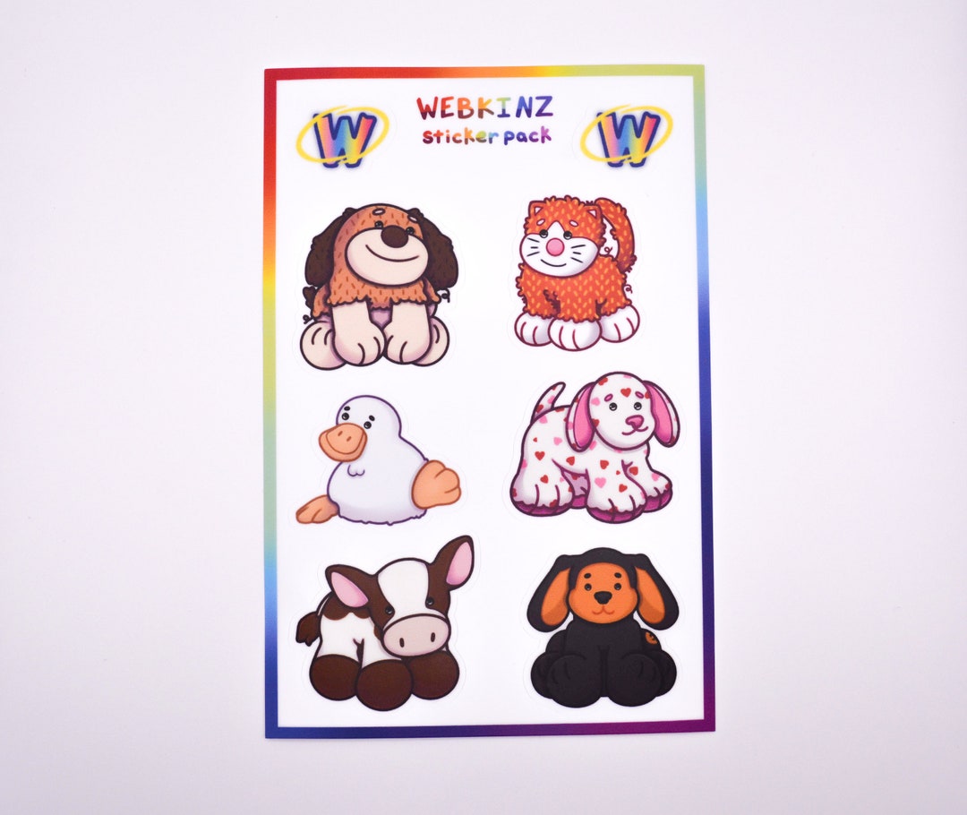 Webkinz Sticker Sheet - Etsy