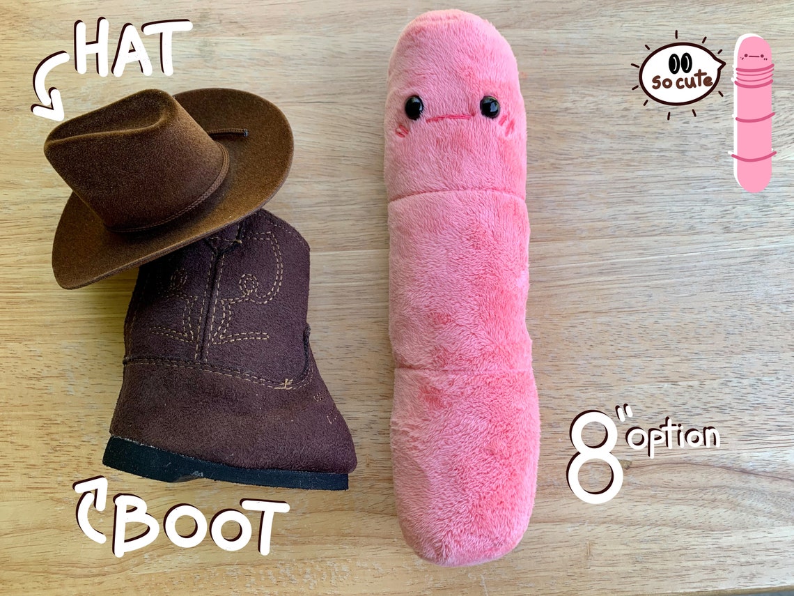 HANDMADE Wild West Worm Plush 8in Cowboy Worm - Etsy