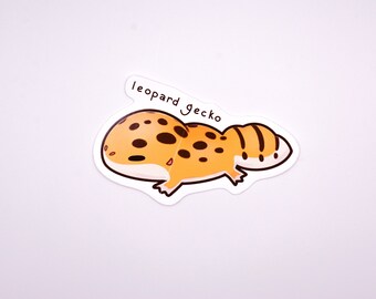 1 Pc Vinyl Crested Gecko Sticker, Crested Gecko Decal, Gecko Stickers ...