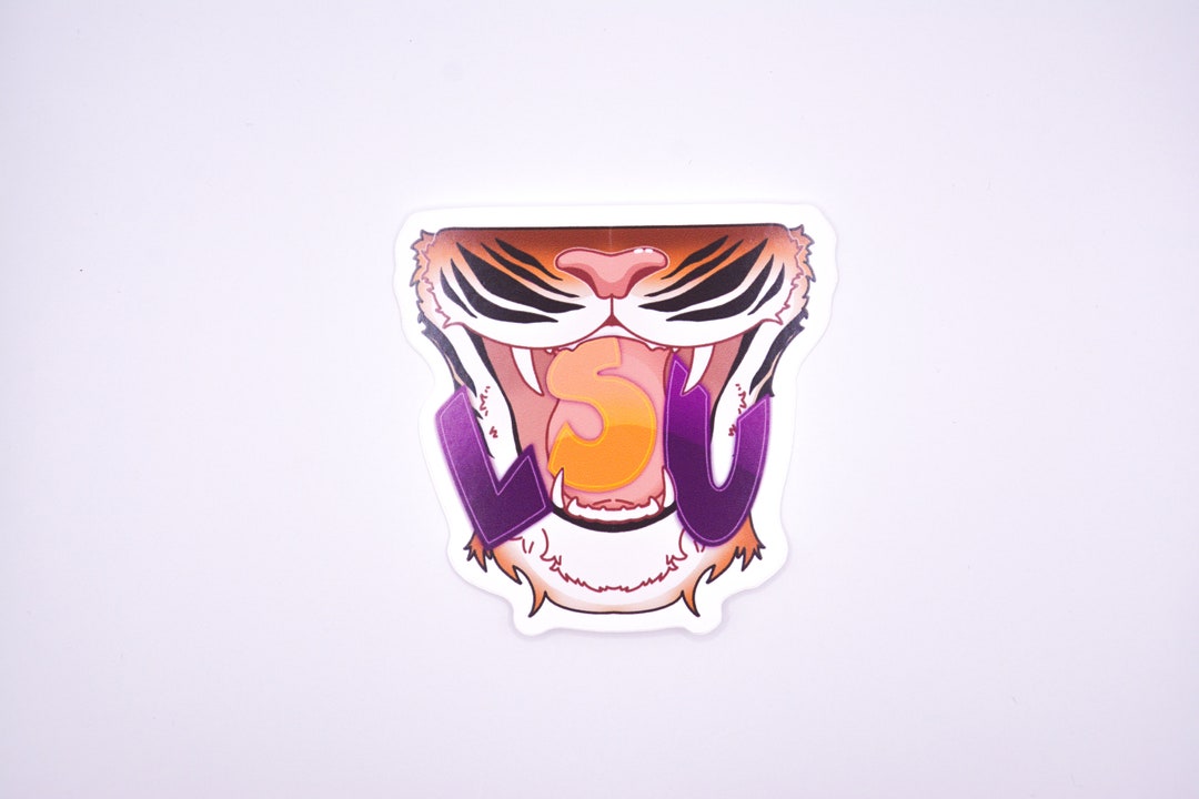 LSU Sticker, Tiger Sticker - Etsy
