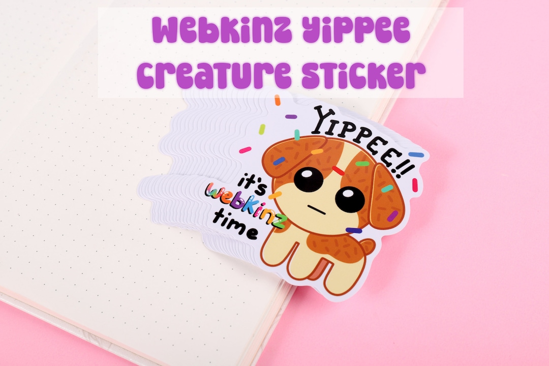 Webkinz Yippee Sticker, Tbh Creature, 3" Vinyl Sticker - Etsy