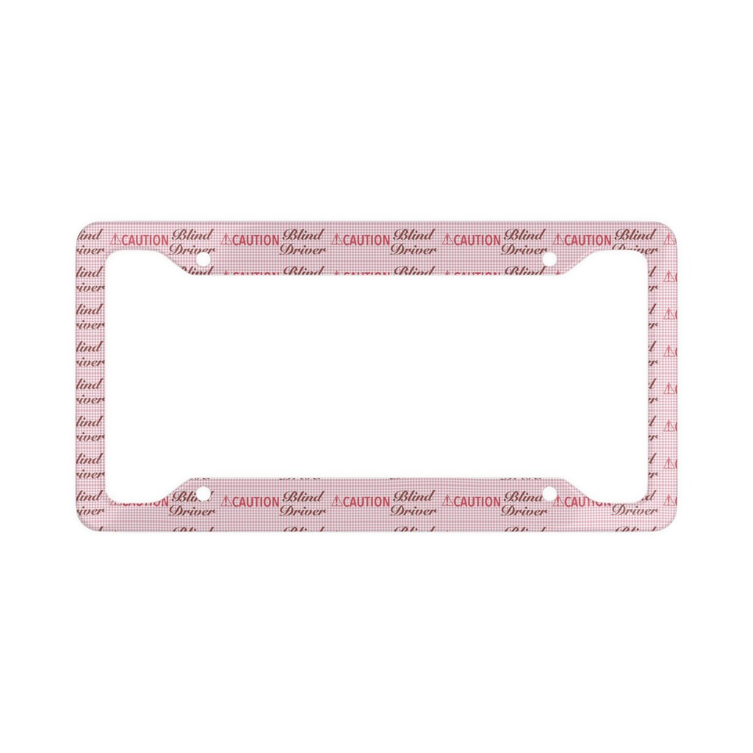 Caution Blind Driver Funny License Plate Frame - Etsy