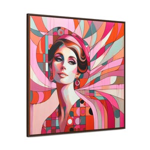 Mod Woman Gallery Canvas Wraps, Square Frame - Etsy