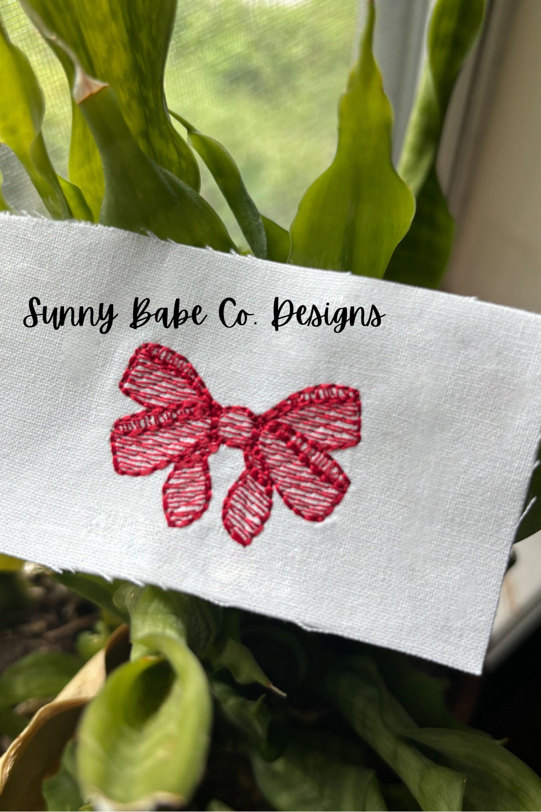 Mini Sketch Bow Embroidery Design, Trendy Bow Embroidery Design ...