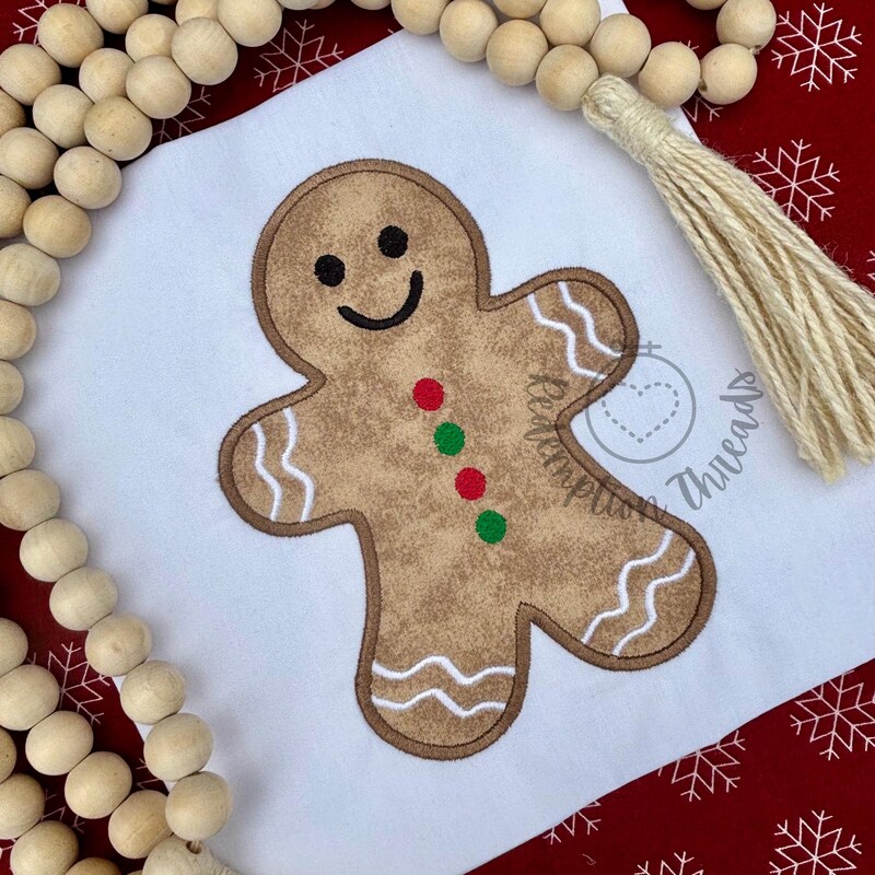 Gingerbread Applique - Etsy