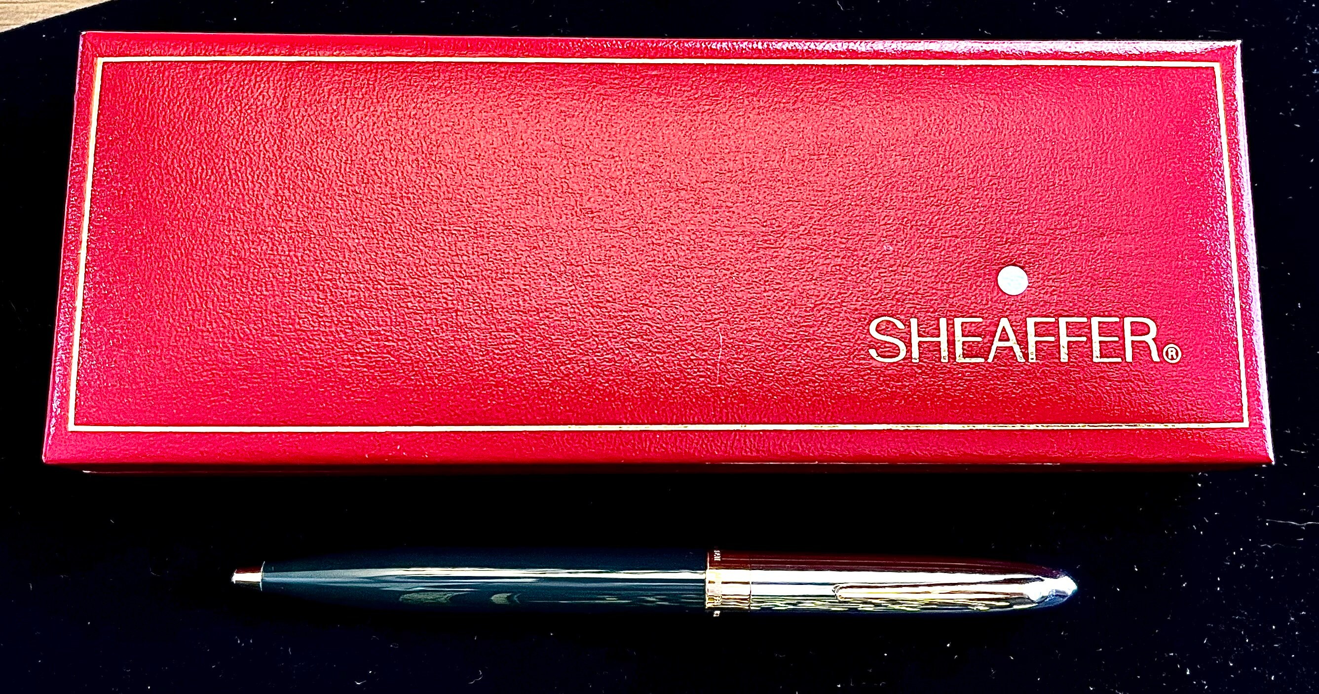 Sheaffer Crest modern Ballpoint Pen Unusual Variant Chrome, Gold Plate ...