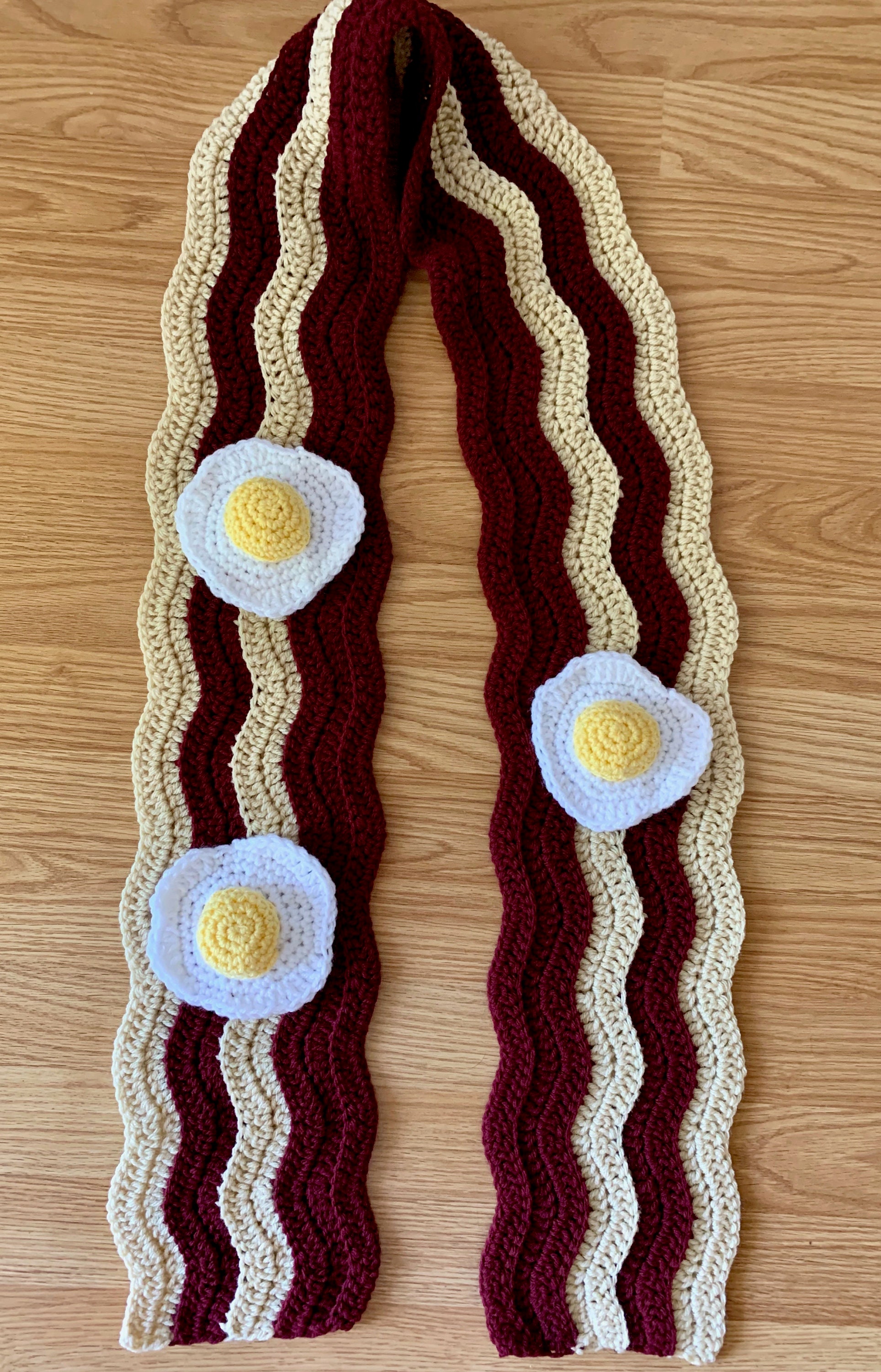Bacon Scarf Knitting Pattern