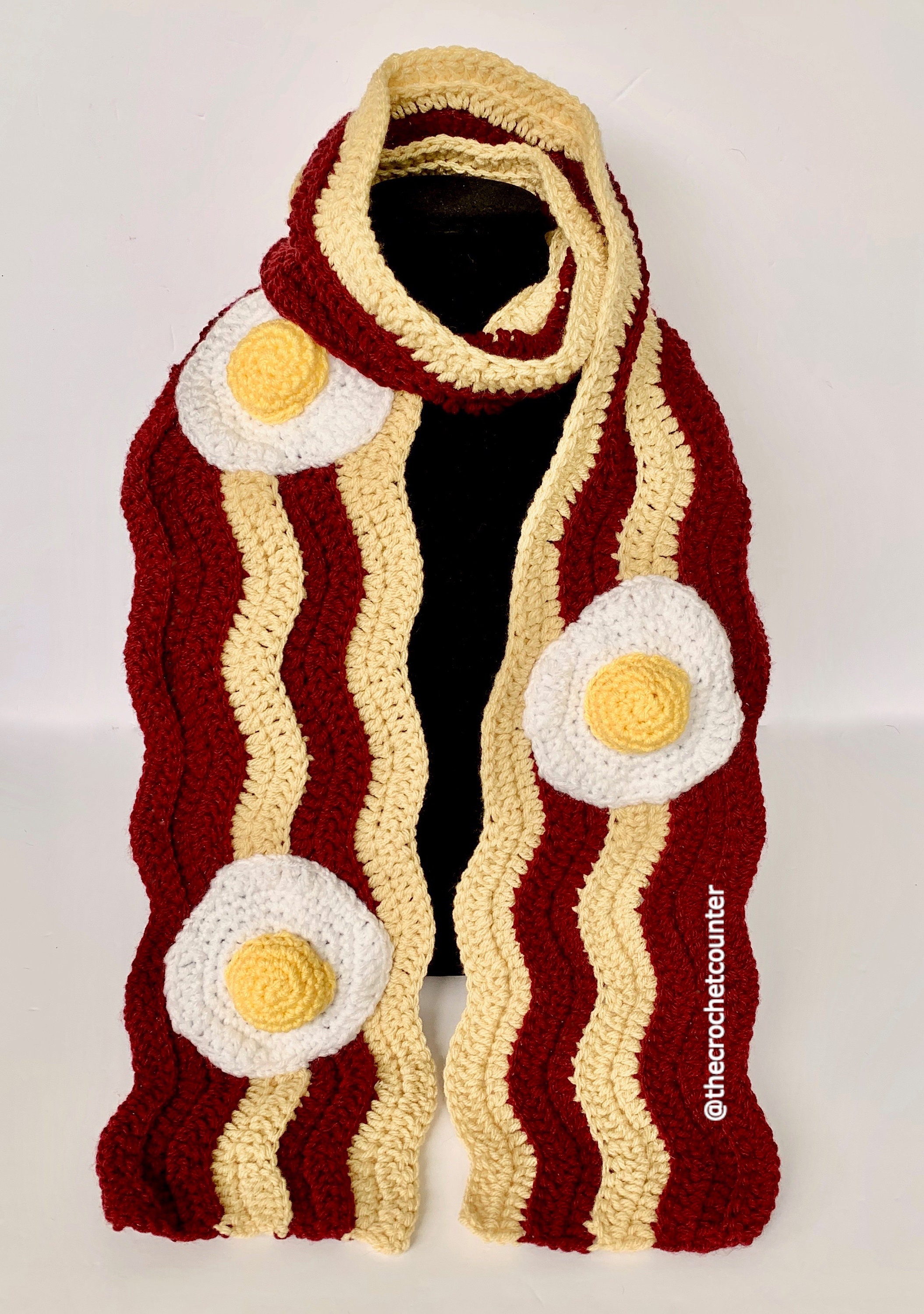 Bacon Scarf Knitting Pattern