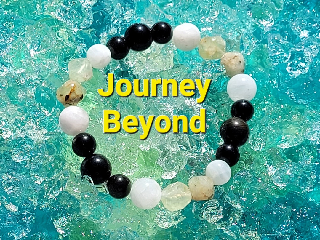 JOURNEY BEYOND -- 369 Inspired -- Golden Obsidian, Prehnite, Moonstone ...