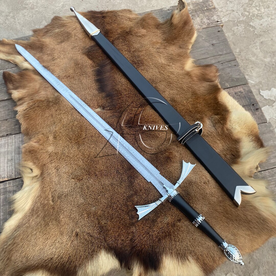 Hand Forged the Witcher Movie Sword, Sword of Geralt Costume Armour ...