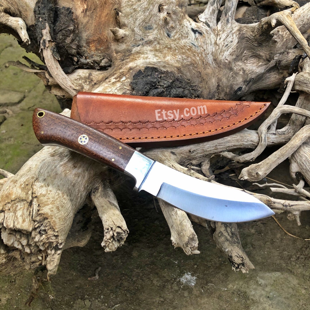 EDC 7 Custom Handmade Steel Polish Blade Blade Skinning Knife - Etsy