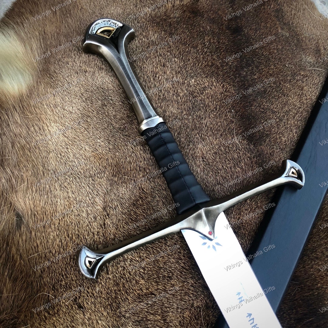 ANDURIL Sword of Strider, Lord of the Rings King Aragorn Ranger Sword ...