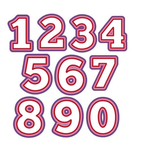 Layered Number 1 SVG File Number SVG for Cricut Layered - Etsy