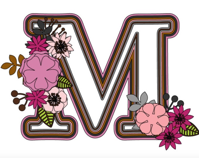 A-Z Alphabet Layered Letters, Layered Letters SVG, Cricut File, Svg ...