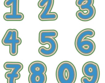 Layered Number 5, SVG File, Number SVG for Cricut, Layered Number SVG ...