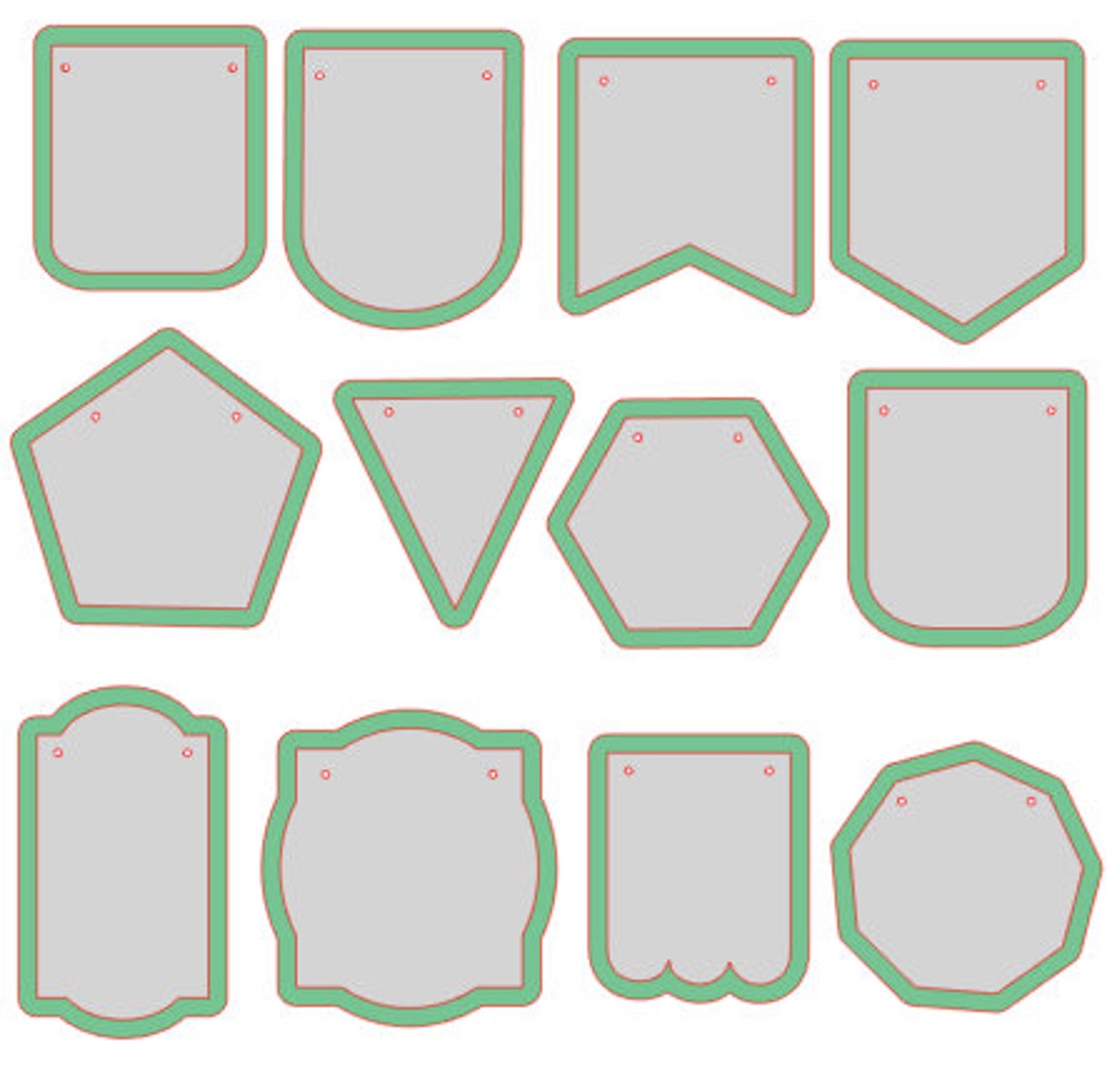 Bunting Svg Banner Svg Bunting Flag Svg Dxf Pennant Svg - Etsy