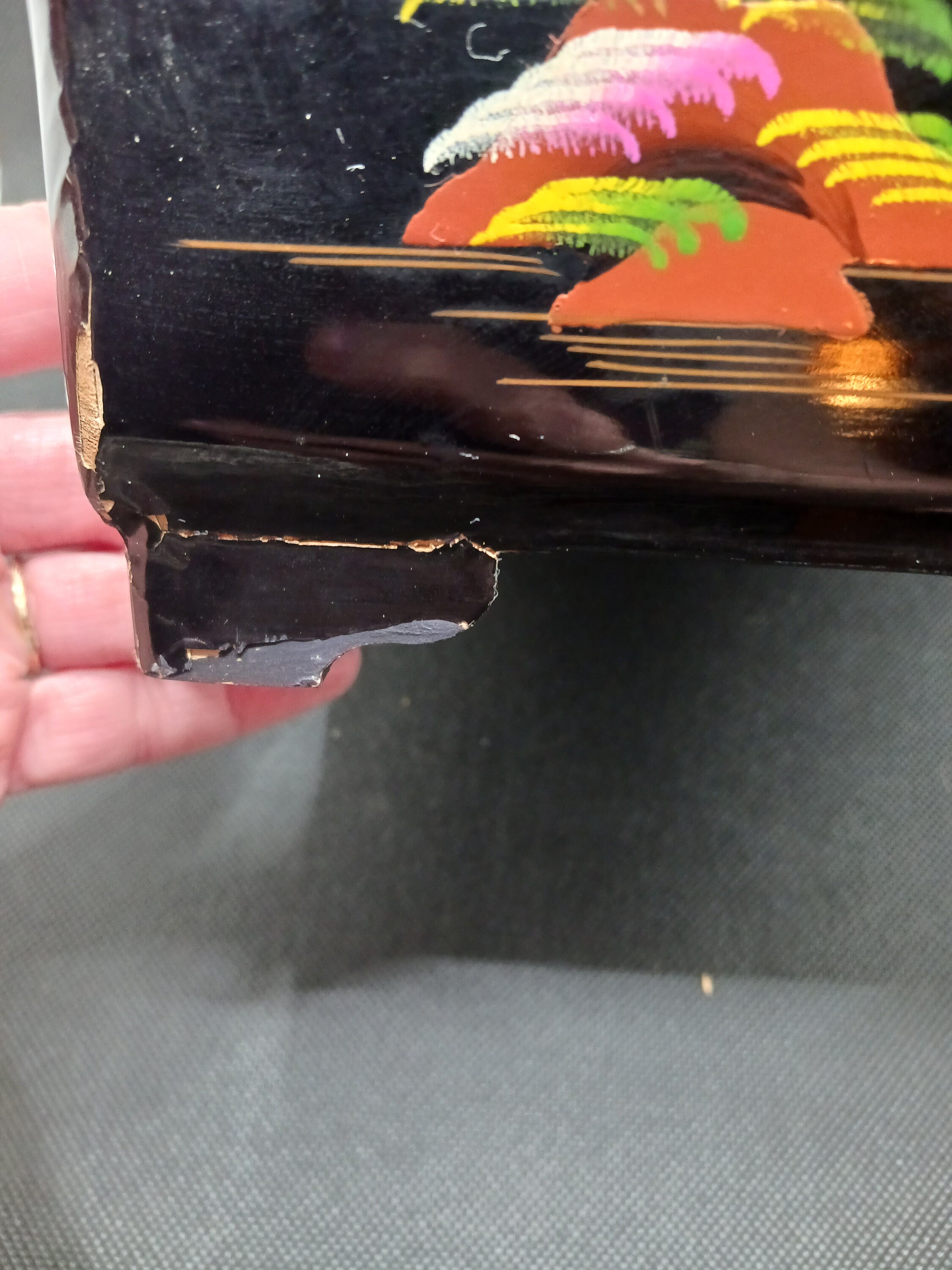 BLACK LACQUER JEWELRY Box Japan - Etsy