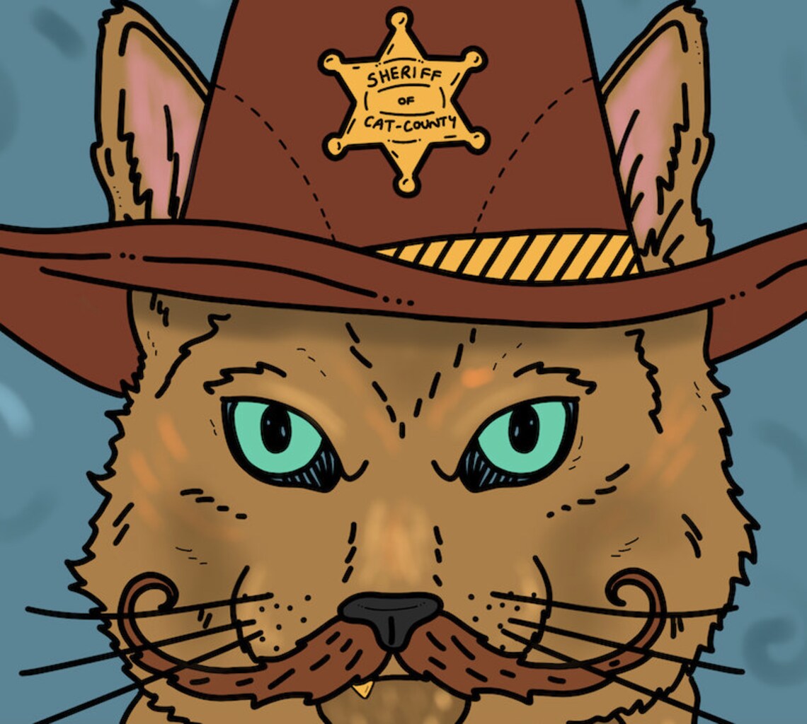 Cat Sheriff - Digital Download - Etsy