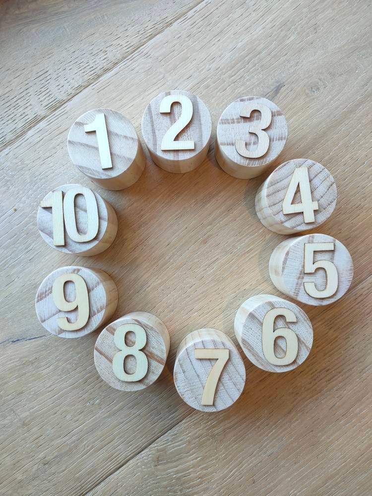 Literacy and Numeracy Wooden Playdough Stamps - Etsy